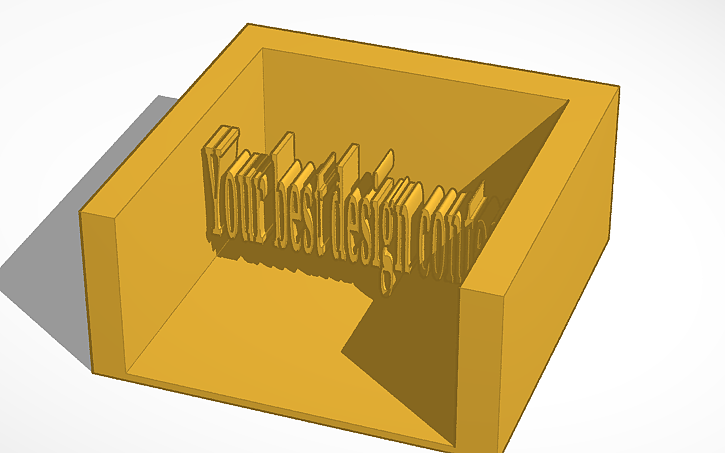 3d Design Your Best Design Contest Tinkercad