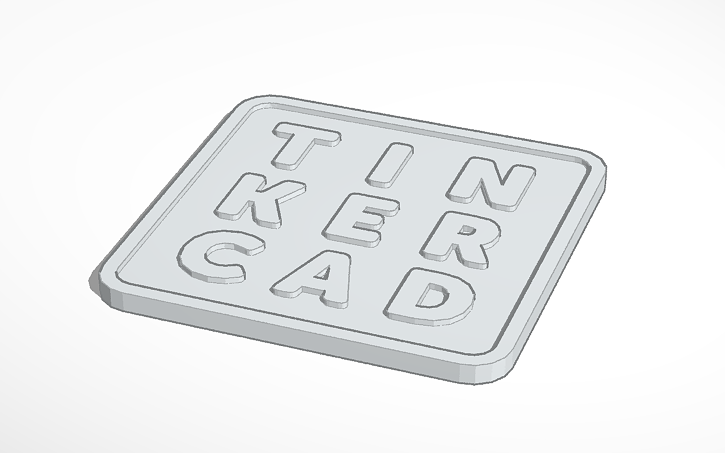 3D design tinkercad logo | Tinkercad