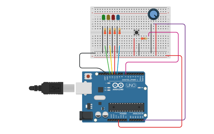 Circuit design Shiny Gogo-Leelo | Tinkercad