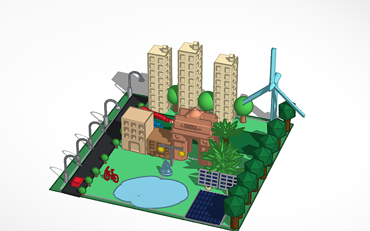 3D design Smart city - Tinkercad