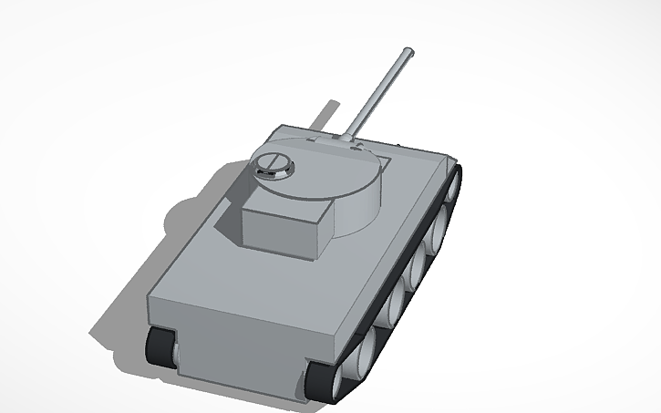 3D design tank - Tinkercad