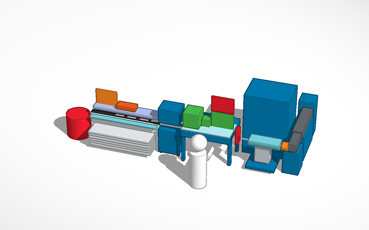 3D design Extrusion Line - Pipe Dream - Tinkercad