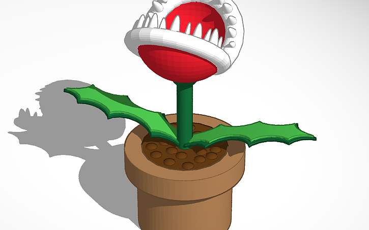 3D design MARIO PLANT - Tinkercad