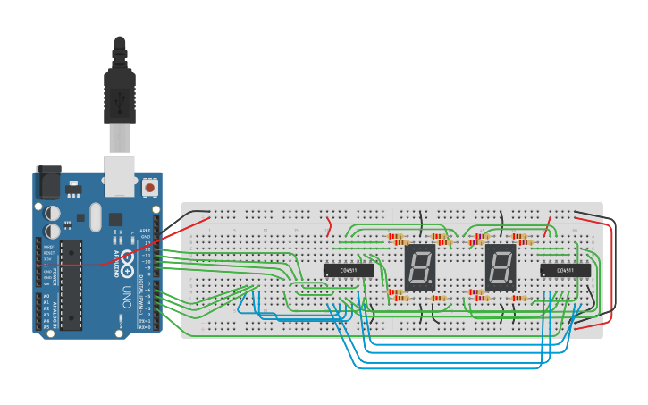 Circuit design 4511 - Arduino Demo Board - Tinkercad