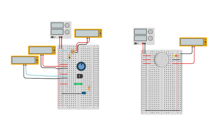 Circuit design Práctica Sensores - Tinkercad