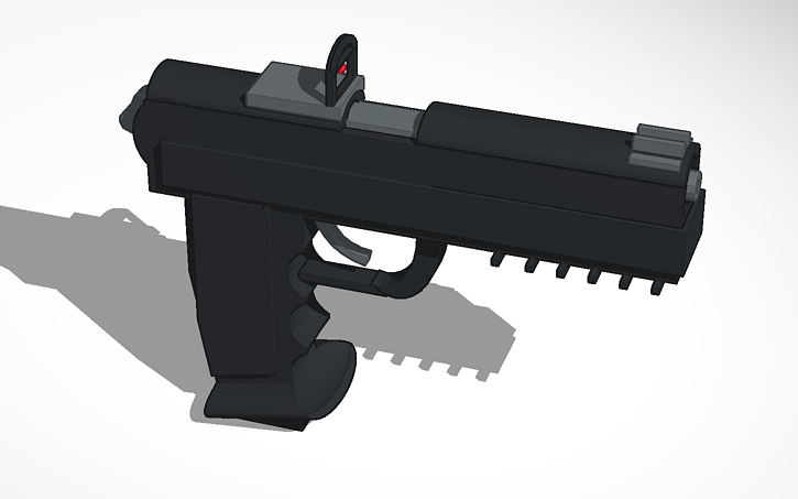 3D design pistol | Tinkercad