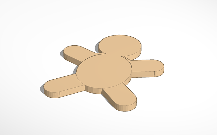 3D design Gingerbread Man | Tinkercad