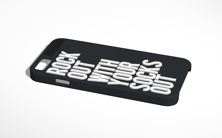 3d Design Socks Case Tinkercad