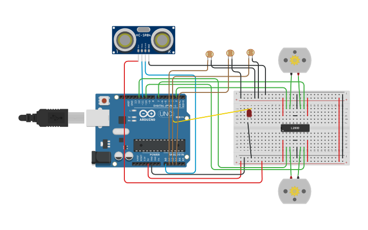 Circuit design Proyek sistem tertanam - Tinkercad