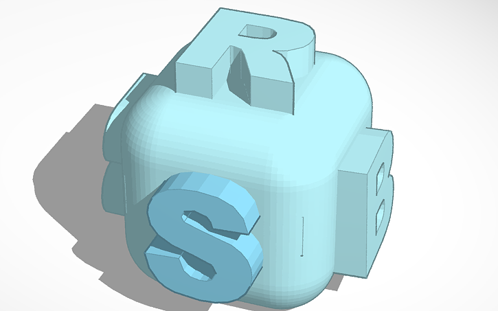 3D design dice - Tinkercad