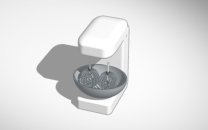 3D design Kitchen Mixer using Sim Lab motors - Tinkercad
