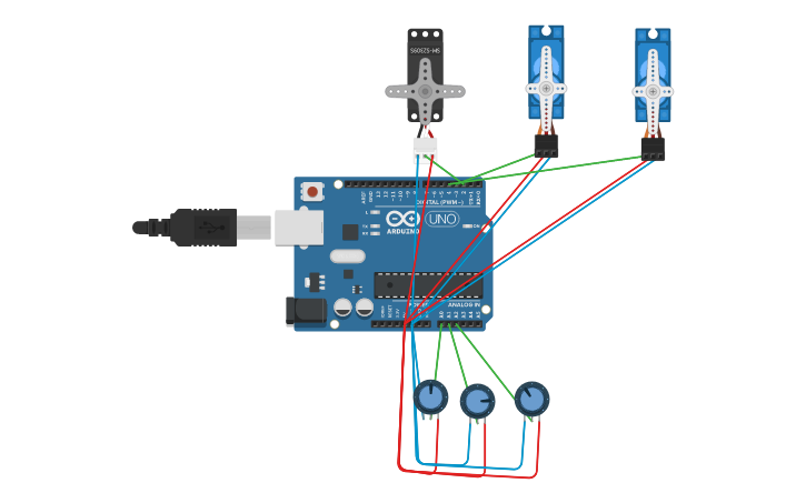 Circuit design Arduino Uno Servo 2 - Tinkercad Circuit design Arduino Uno Servo 2 - Tinkercad