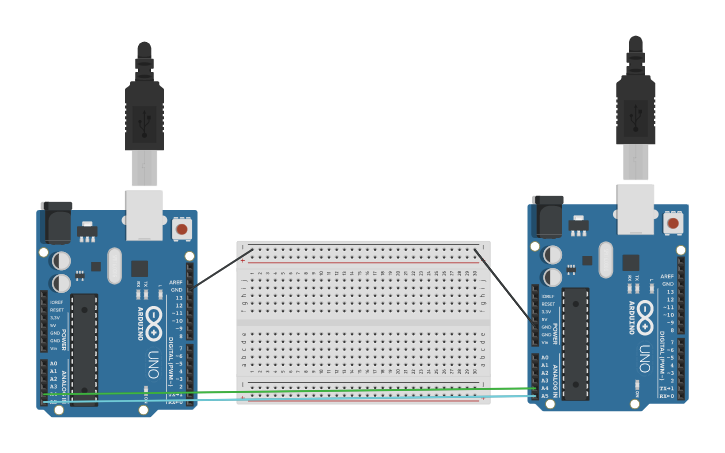 Circuit design I2C雙向 | Tinkercad