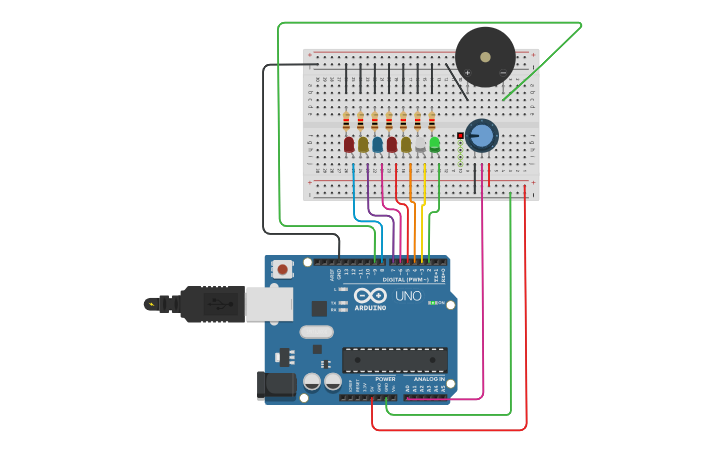 Circuit design Juanita Rios 5A Guía 6 - Tinkercad