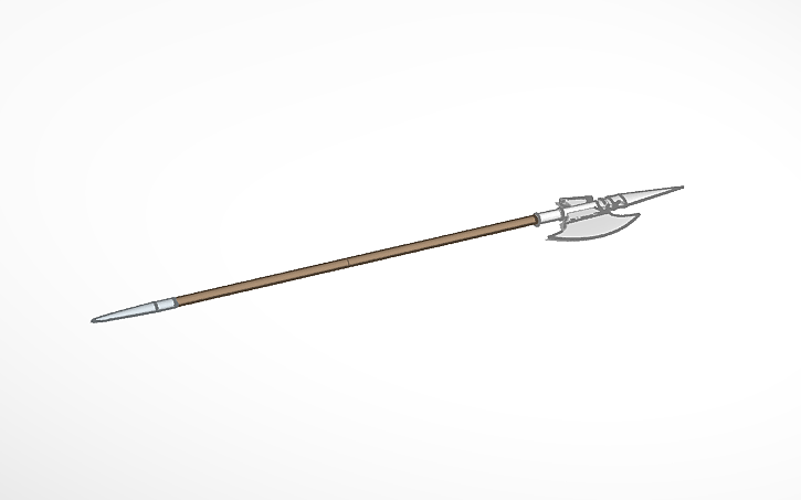 3D design Halberd Final Project - Tinkercad