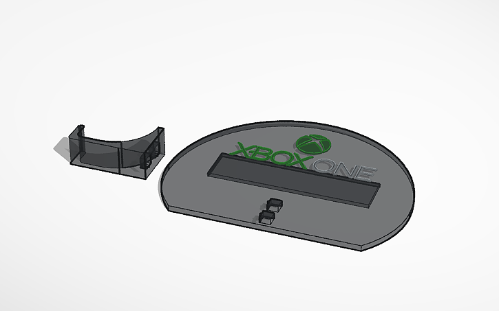 3D design Xbox One Controller Wall Mount - Tinkercad
