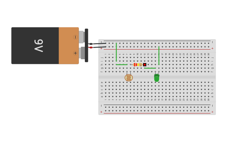 Circuit design PhotoResistor (MATT) - Tinkercad