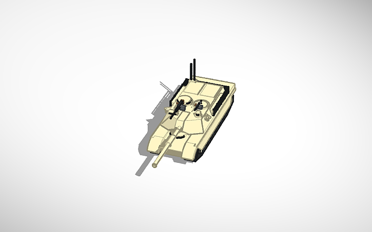 3D design M1A2 Abrams - Tinkercad