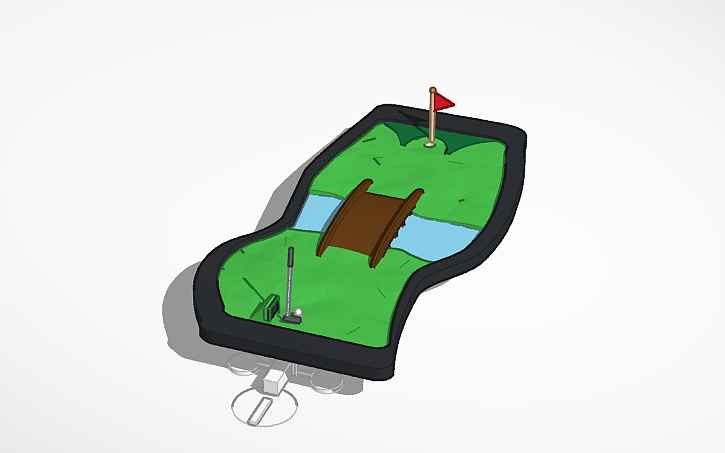 3D design Realistic Mini Golf - Tinkercad