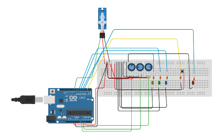 Circuit design FINAL EXAM - Tinkercad