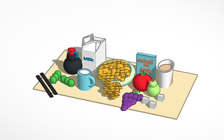 3D design Bodegon con elementos de soya - Tinkercad