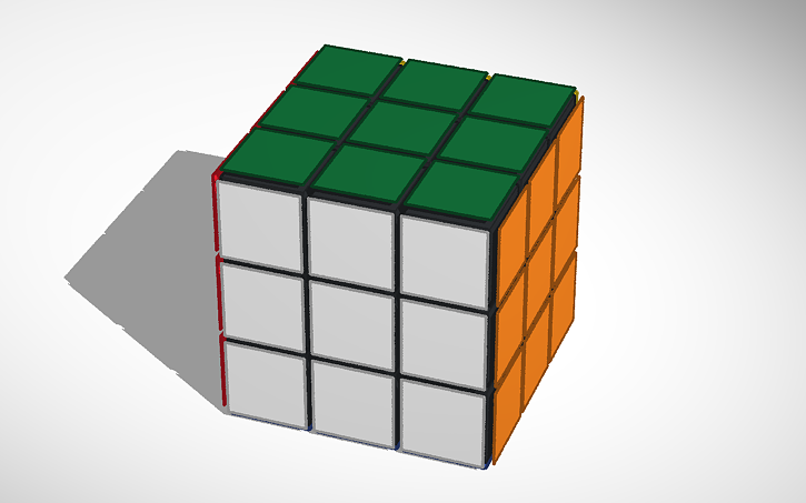 3D design Rubix Cube - Tinkercad