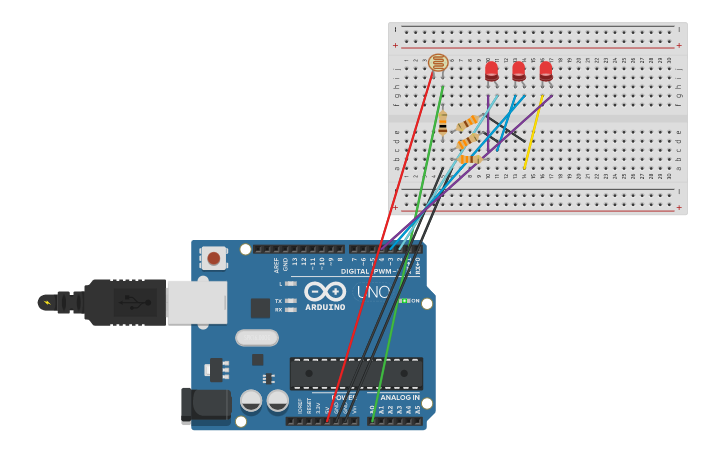 Circuit Design Arduino Y Fotoresistencia Emilio Rocha Leyva Tinkercad