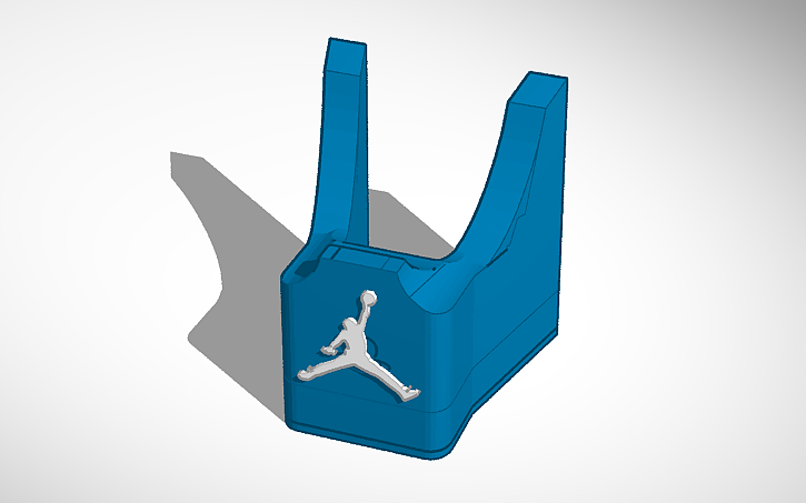 3D design PS4 Controller Holder (Jordan Logo) - Tinkercad