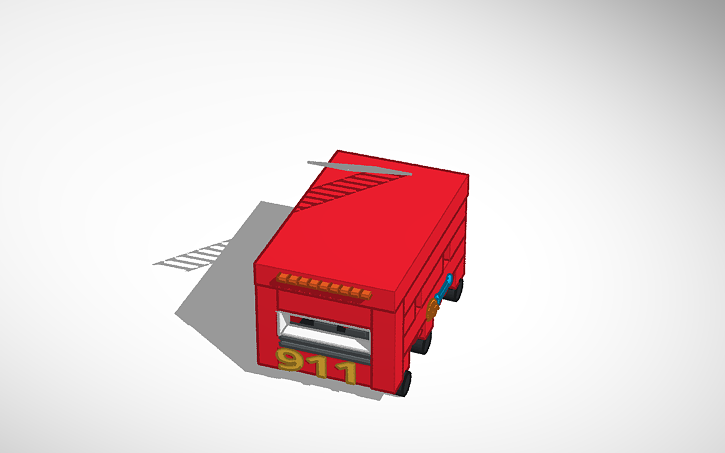 3D design Firetruck - Tinkercad