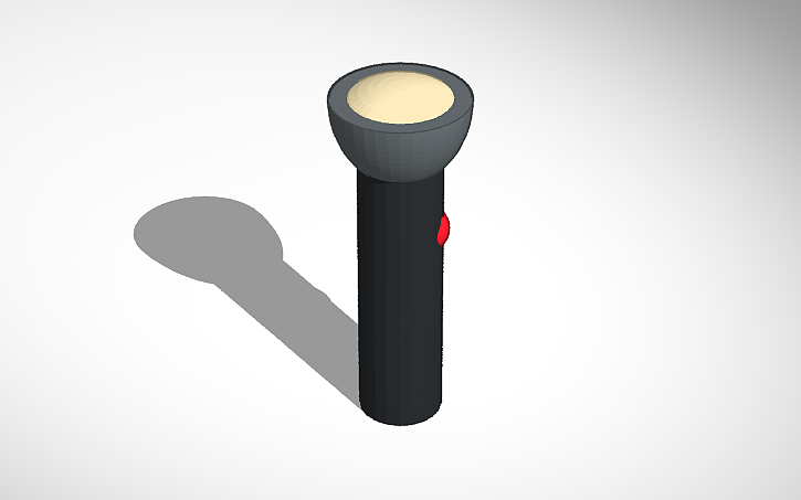 3D design flashlight - Tinkercad