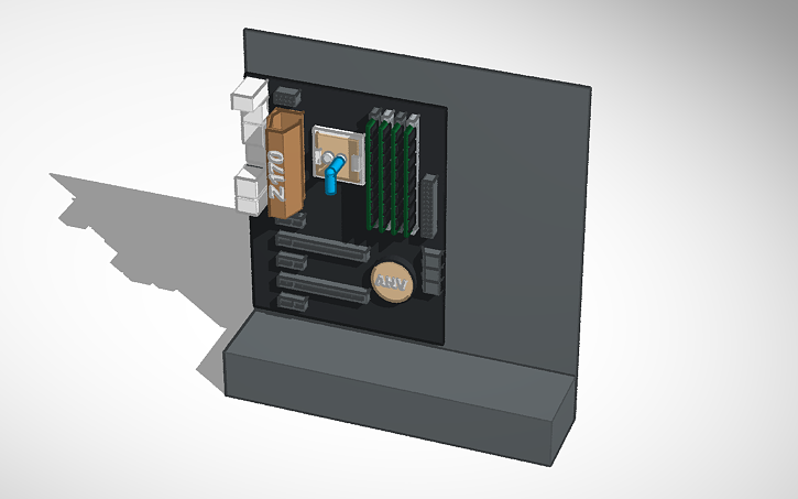 3d Design Motherboard Tinkercad