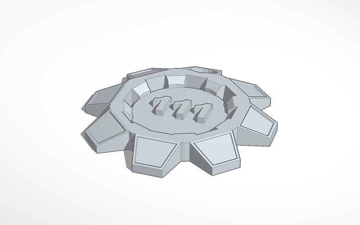 3D design Fallout 4 KeyChain Gear | Tinkercad