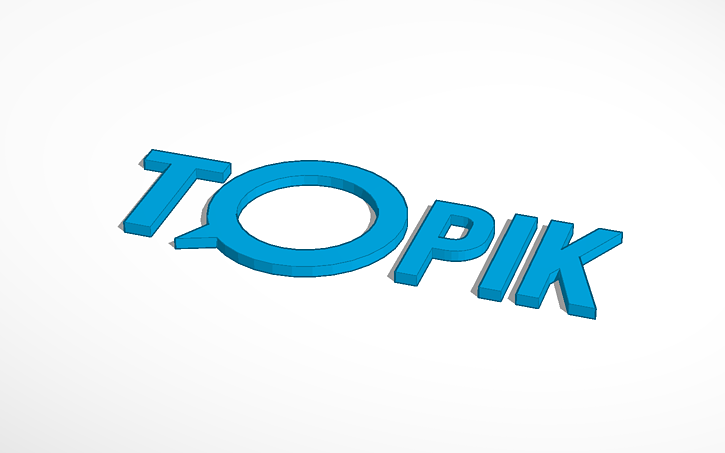 3D design Topik-logo | Tinkercad