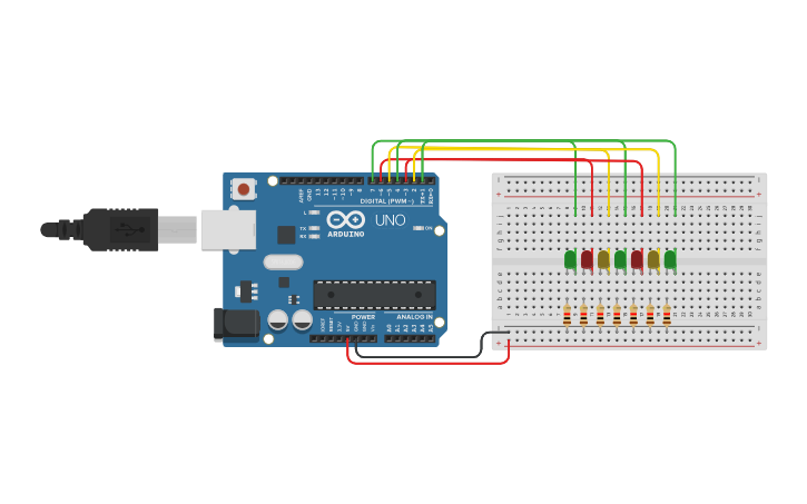 Circuit design Arduino - Tinkercad