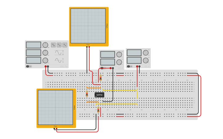 Circuit design Non-Inverting Op-Amp malik asysyarofa - Tinkercad