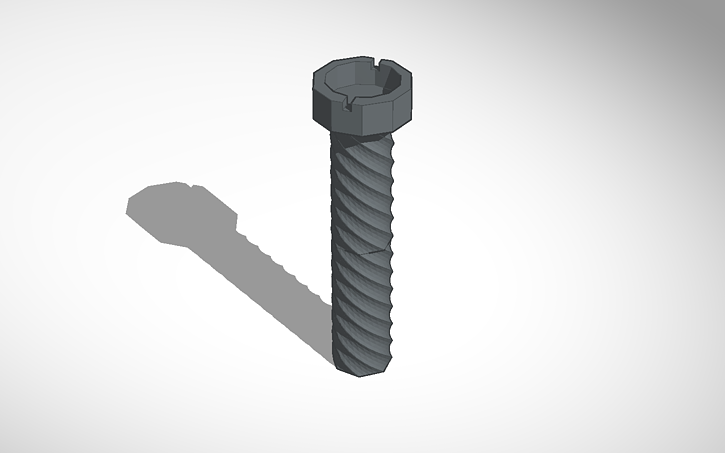 3D design Screw - Tinkercad