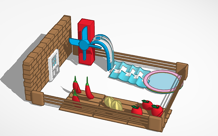 3D design Natural Backyard - Tinkercad