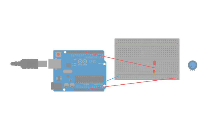 Circuit design LED Clara de la Calle - Tinkercad