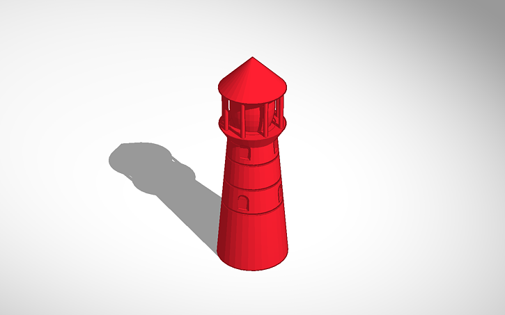 3D design Lighthouse - Tinkercad