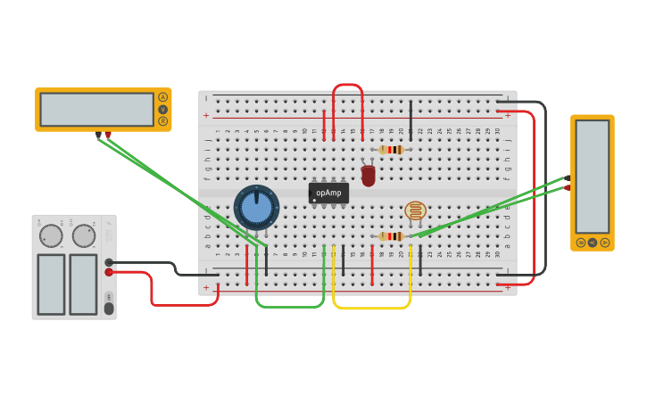 Circuit Design Ldr Op Amp Circuit Tinkercad