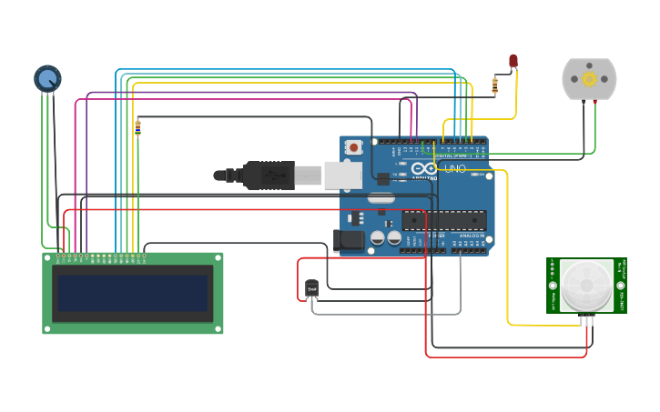 Circuit Design Home Automation With Arduino Tinkercad