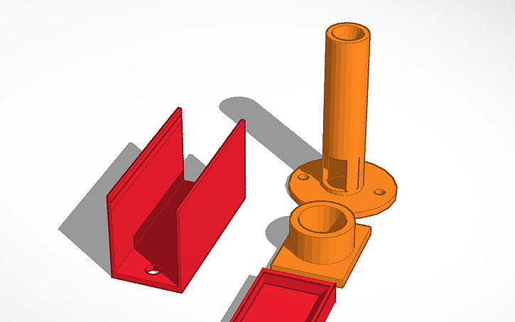 3D design traffic light - Tinkercad
