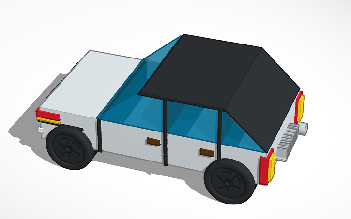 3D design carro - Tinkercad