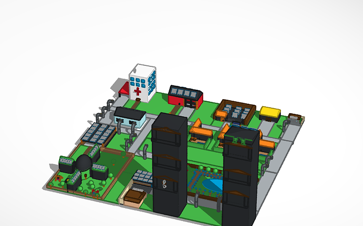 3D design City - Tinkercad