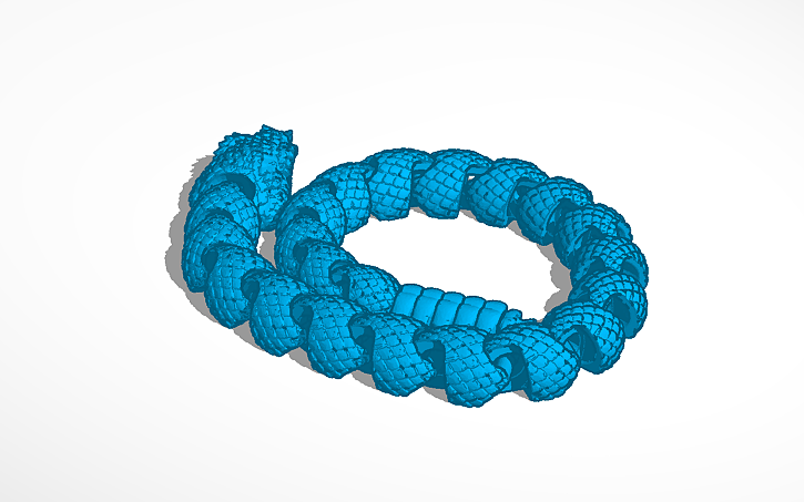 3D design Articulated Rattlesnake - Tinkercad