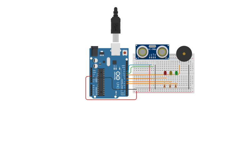 Circuit Design Copy Of Water Level Indicator Tinkercad