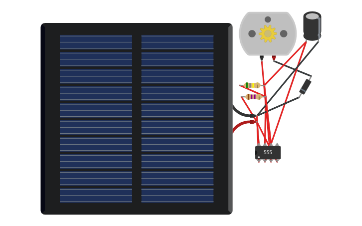 Circuit design Timer Circuit - Tinkercad