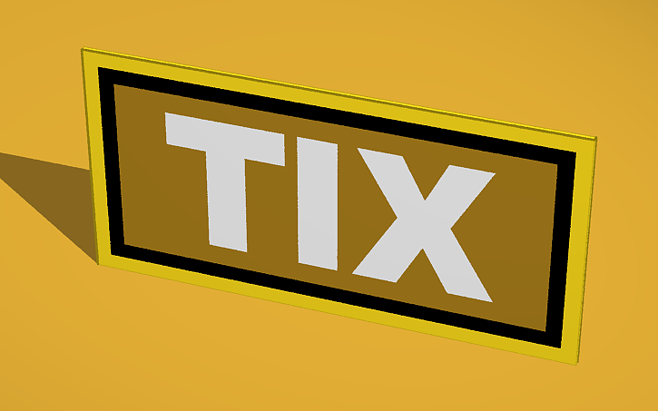 3D design TIX - Tinkercad