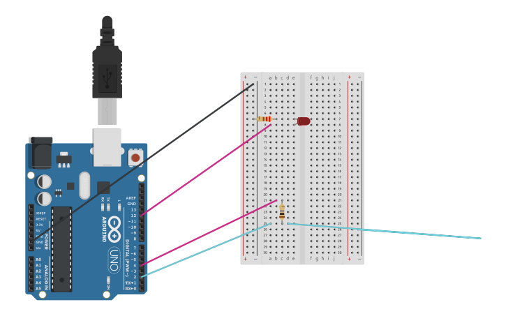 Circuit design Touchy-feely Lamp (Project 13) | Tinkercad