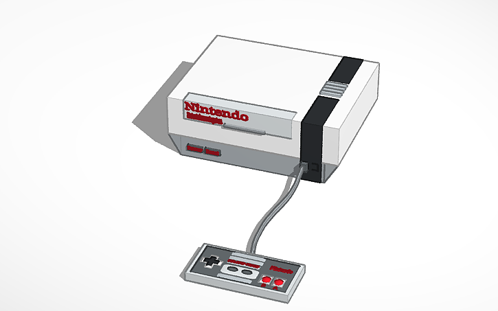 3D design Nintendo Entertainment System (NES) - Tinkercad